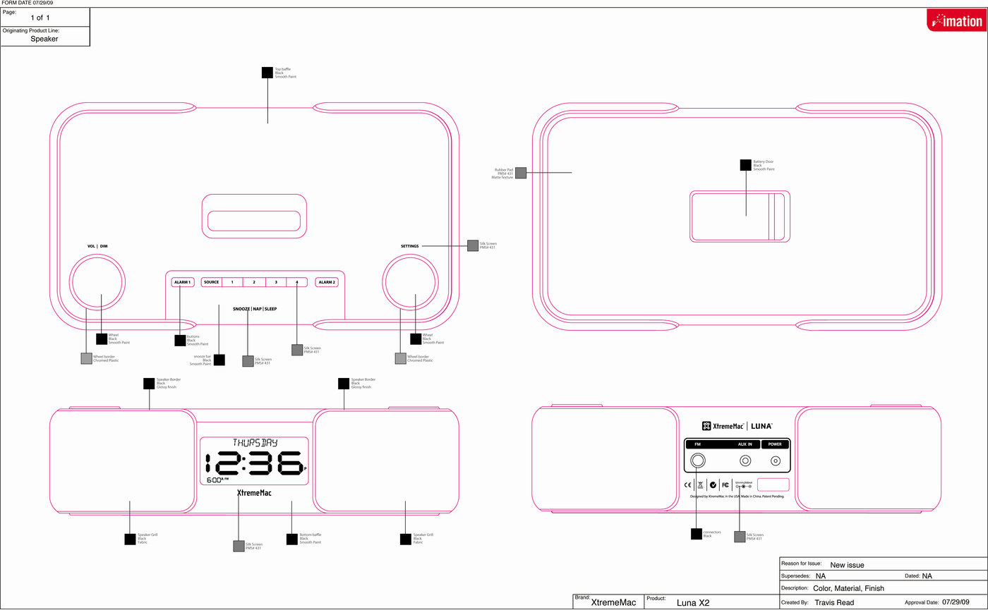 Specification Drawings by Travis Read at Coroflot.com