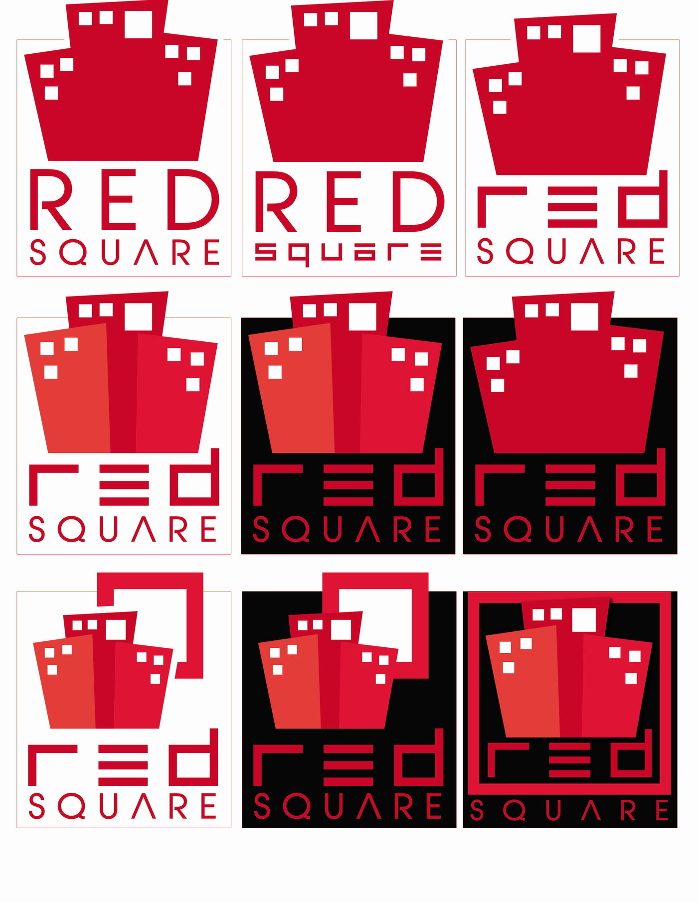 Red Square Signage by Katrina Mayo at Coroflot.com