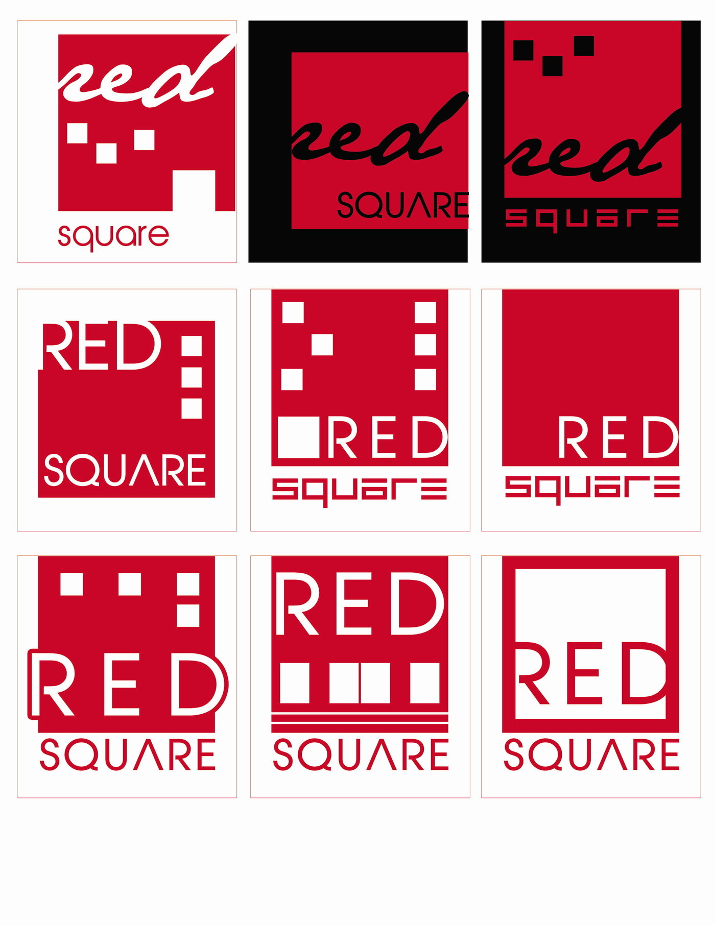 Red Square Signage by Katrina Mayo at Coroflot.com