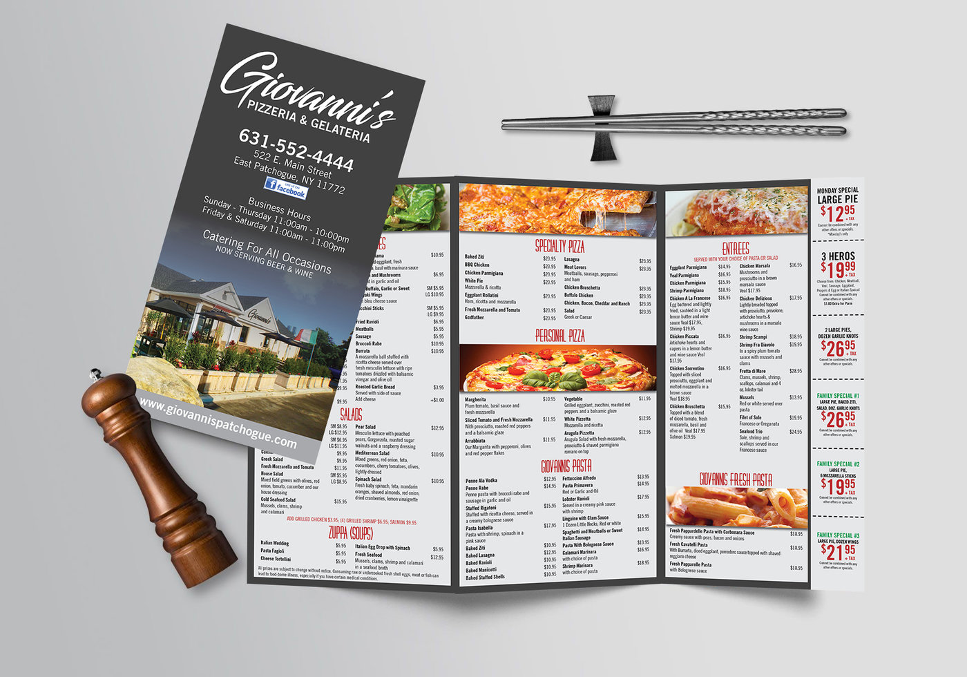 Flyers, Menus, Brochures by Mandy Pepe at Coroflot.com