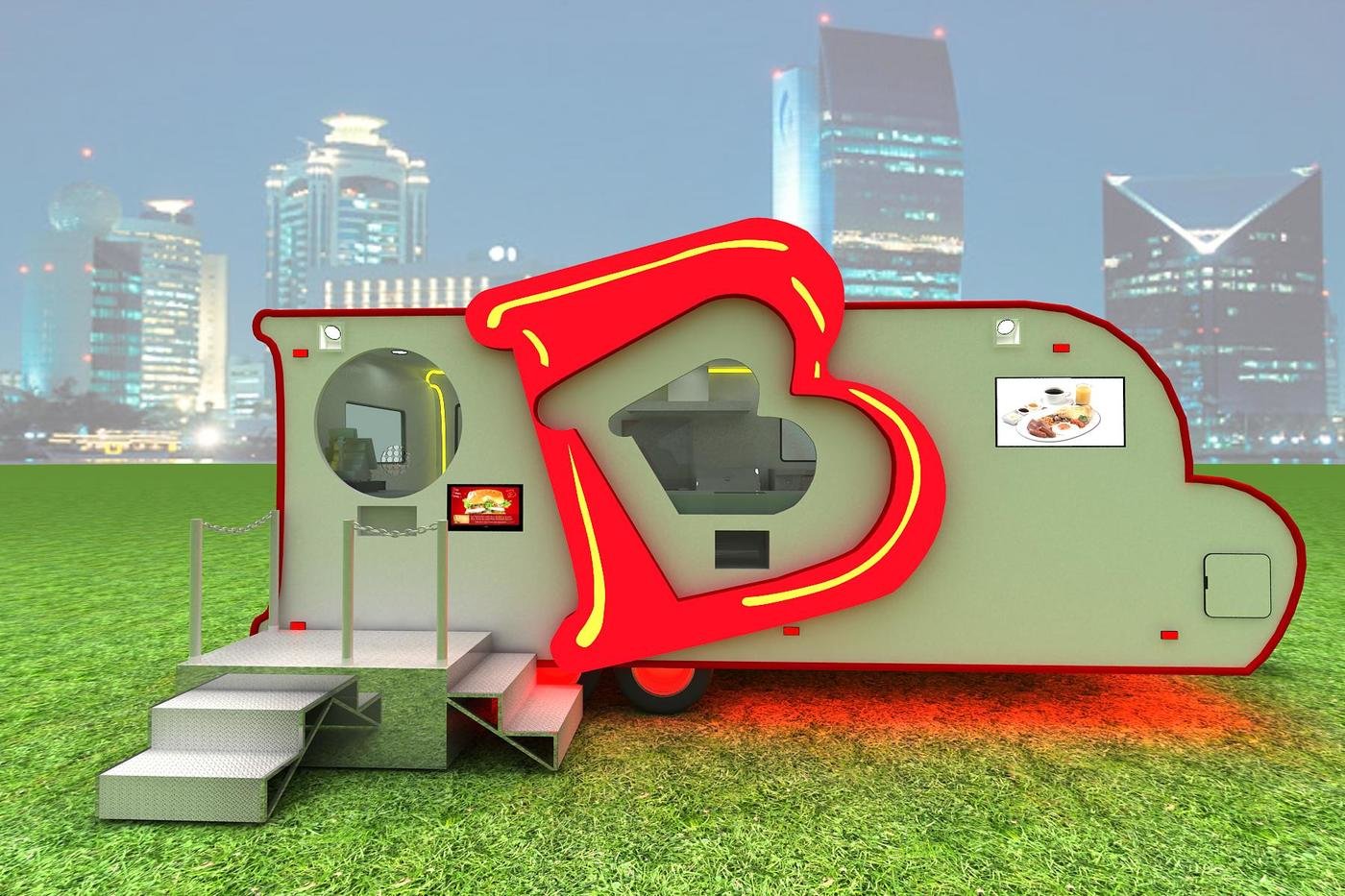 Best Burger Catering caravan by ed fajutag at Coroflot.com
