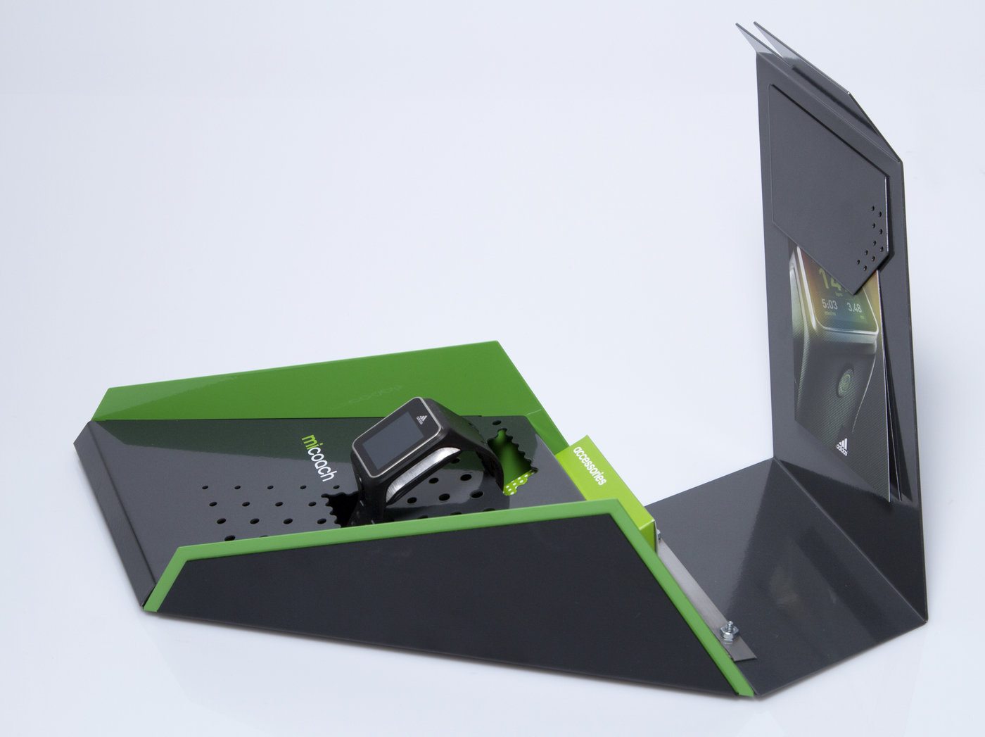 Adidas Micoach Smart Run Watch Seeding box & counter displays by David ...