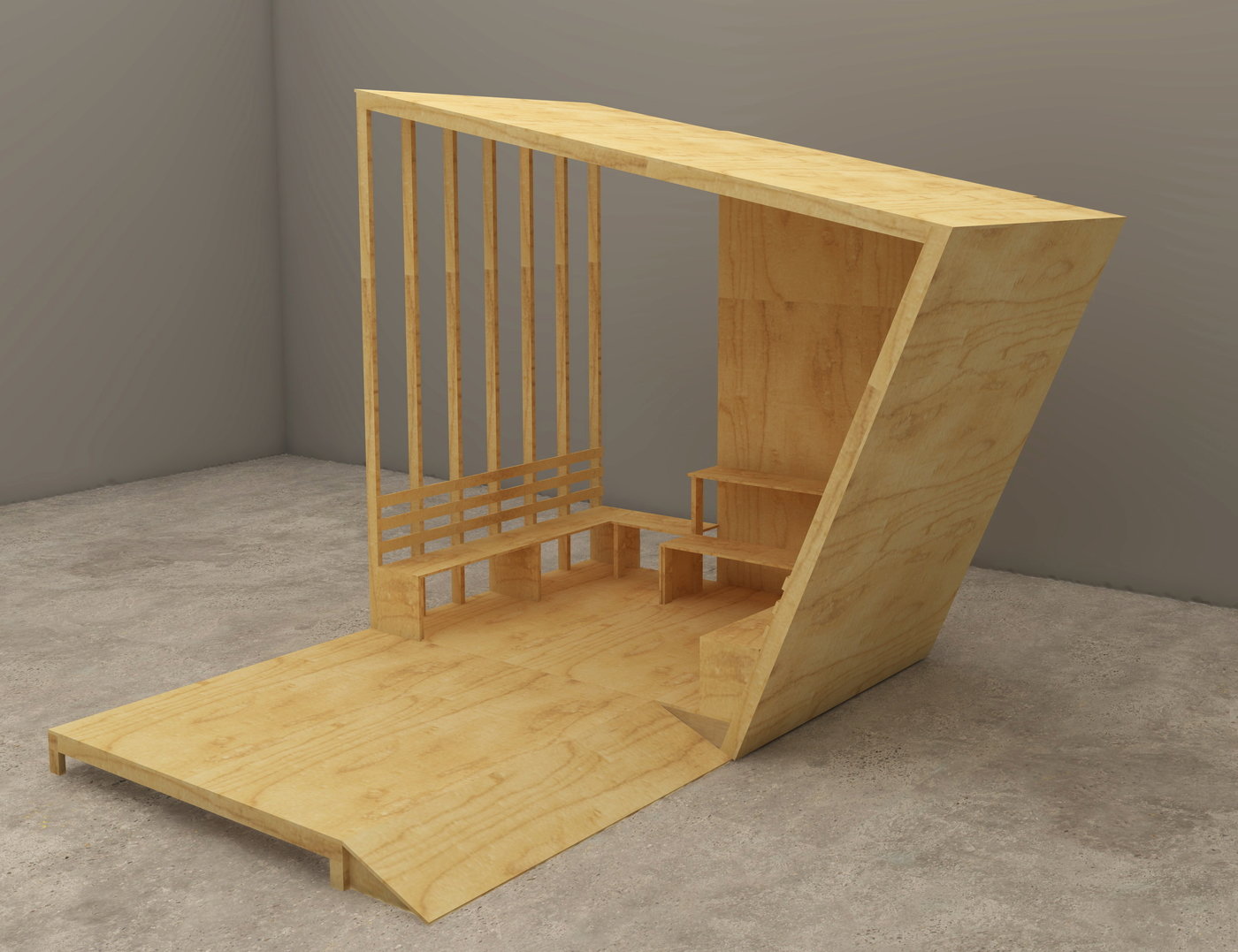 Outdoor Seating Pods by David Kelly at Coroflot.com