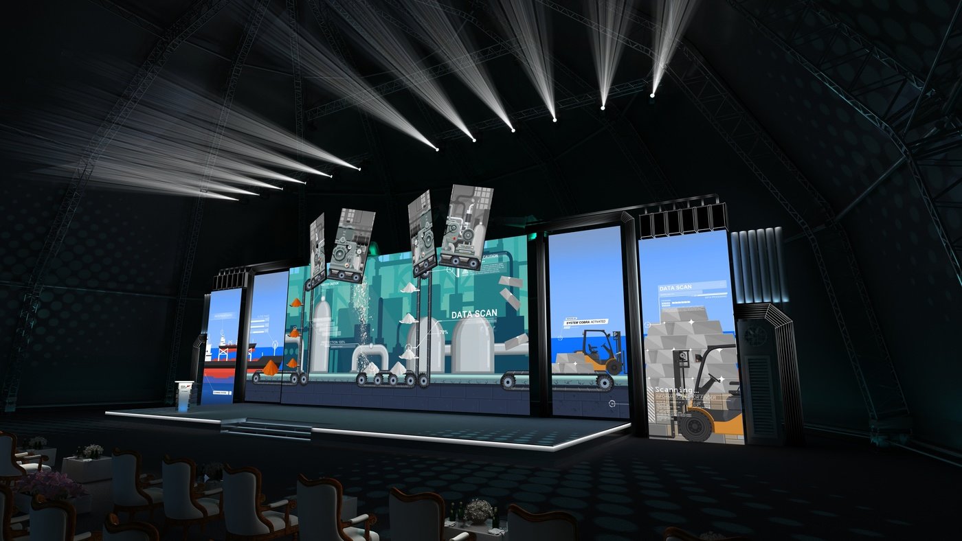 EGA Launch Event stage by Kevin D'souza at Coroflot.com