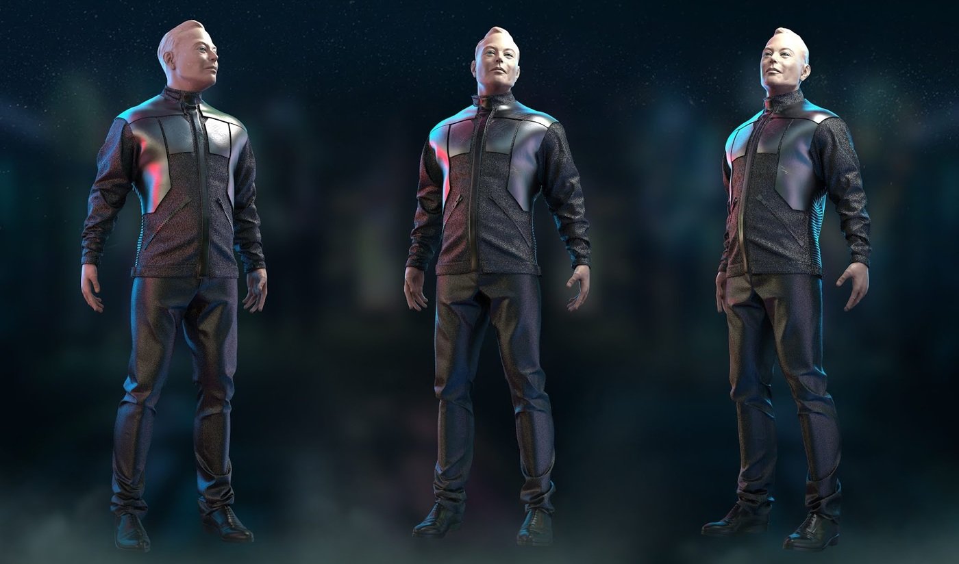 Elon Musk in the style of Cybertruck Tesla by Darya Girina at Coroflot.com