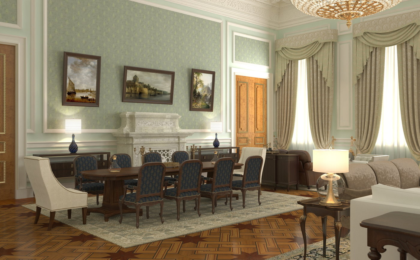 Interior design of Presidential Suite(Contemporary Classical Vision of ...
