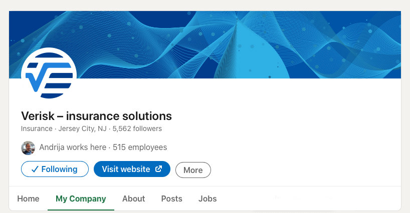 Verisk Social Media Rebrand Design by Anne Benkovitz at Coroflot.com