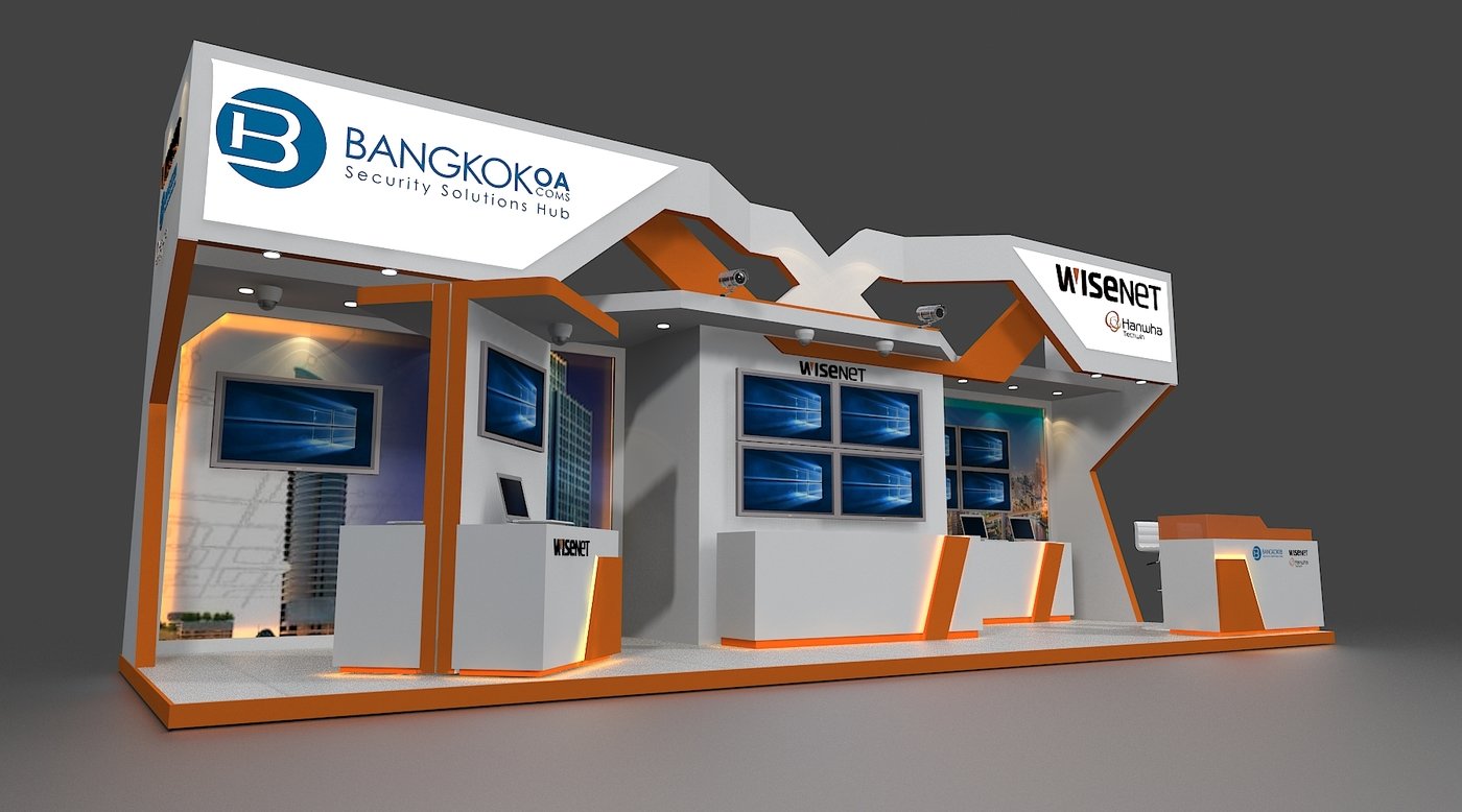 booth design 9x3 m by Arnon Wiriyavaranon at Coroflot.com