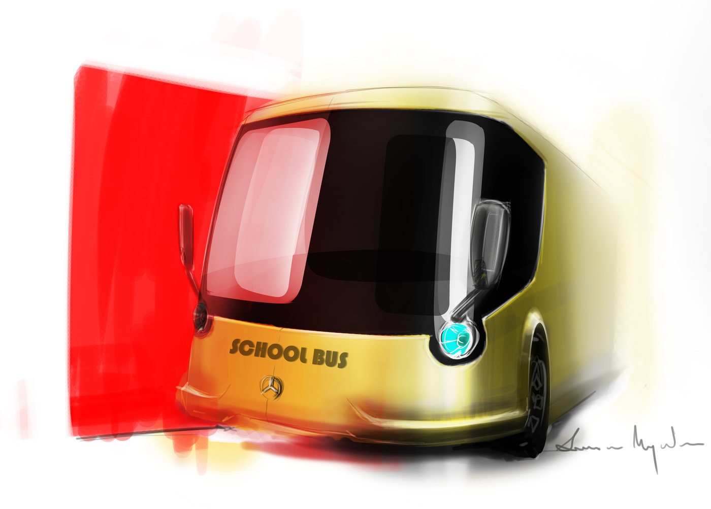 School Bus concept. by Susovan Mazumder at Coroflot.com