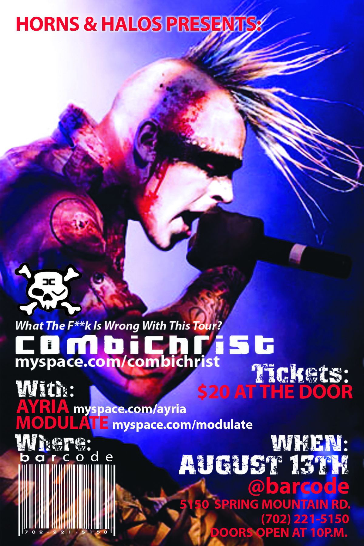 Combichrist Event Flyer by James Godin at Coroflot.com