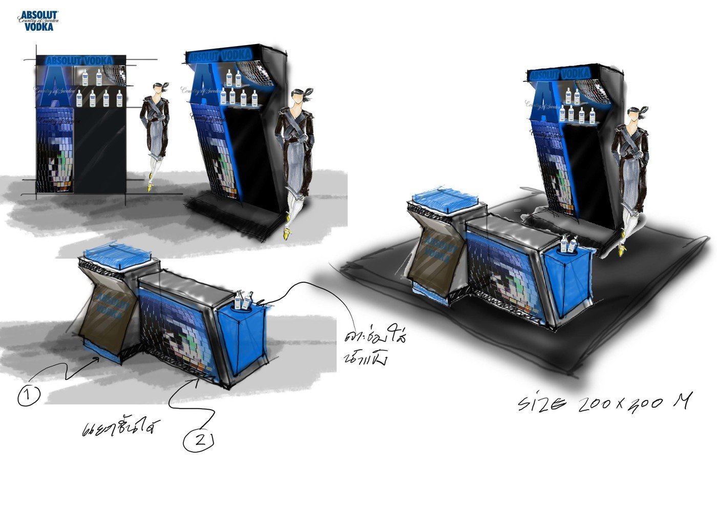 ABSOLUT VODKA _ SKETCH DESIGN by 9SD design at Coroflot.com