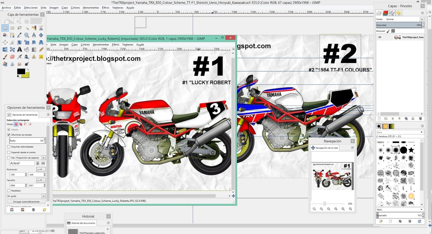 TRX 850 proposed paint schemes. by Marcos Armero at Coroflot.com