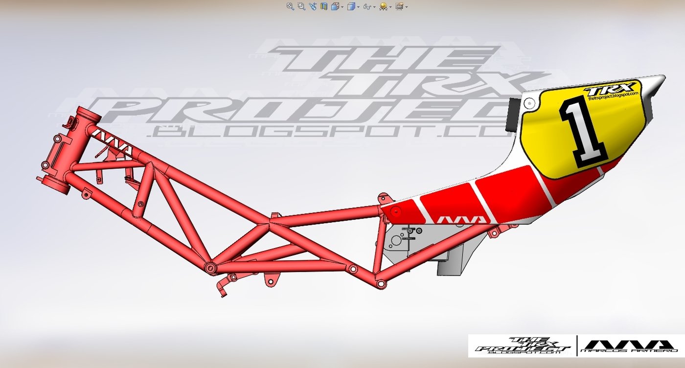 TRX 850 proposed paint schemes. by Marcos Armero at Coroflot.com