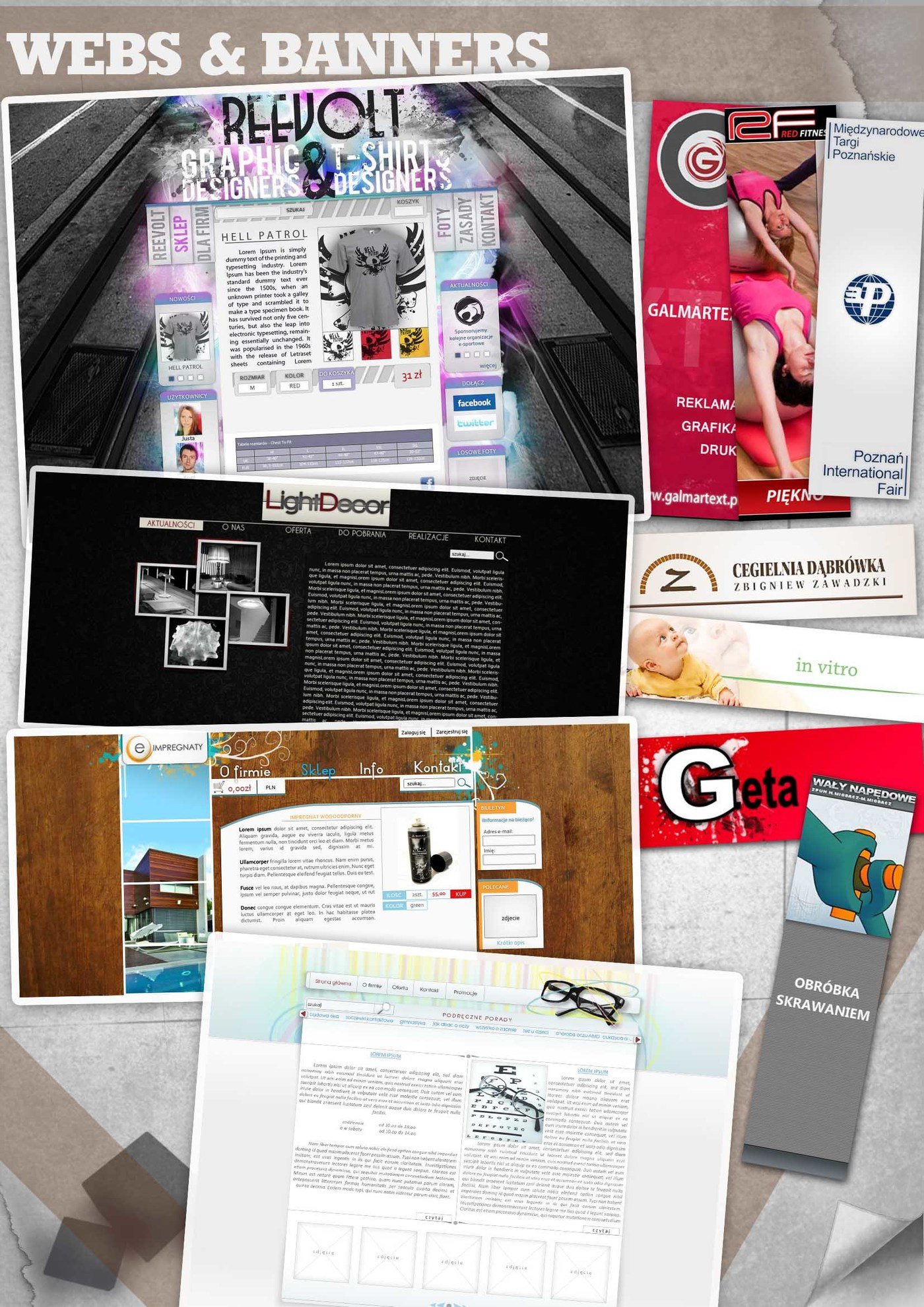 webs and banners swf by Mariusz Kubczak at Coroflot.com