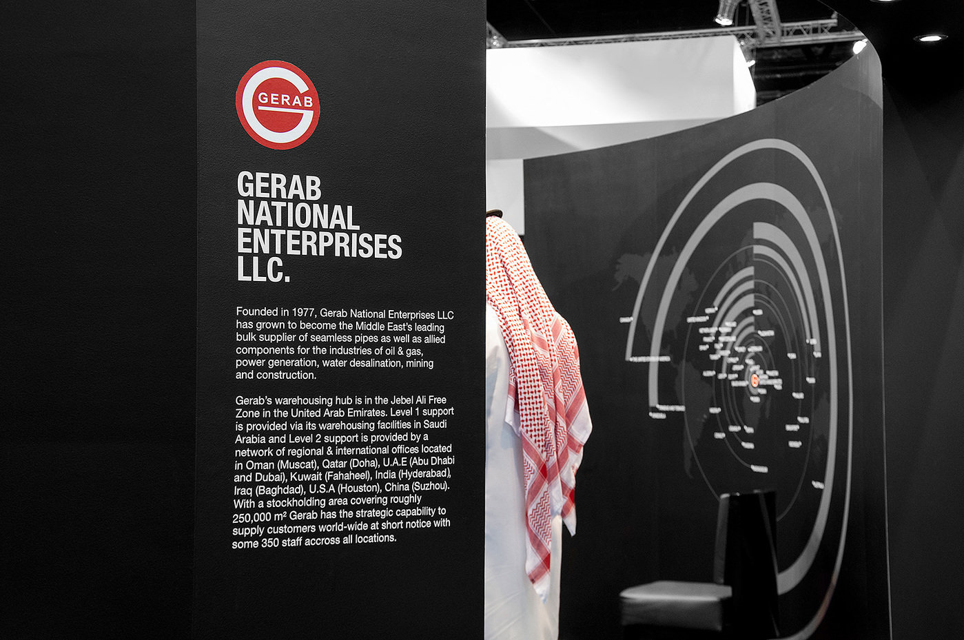 Mural Design for exhibition stand at ADIPEC 2013 by Manal Elias at ...