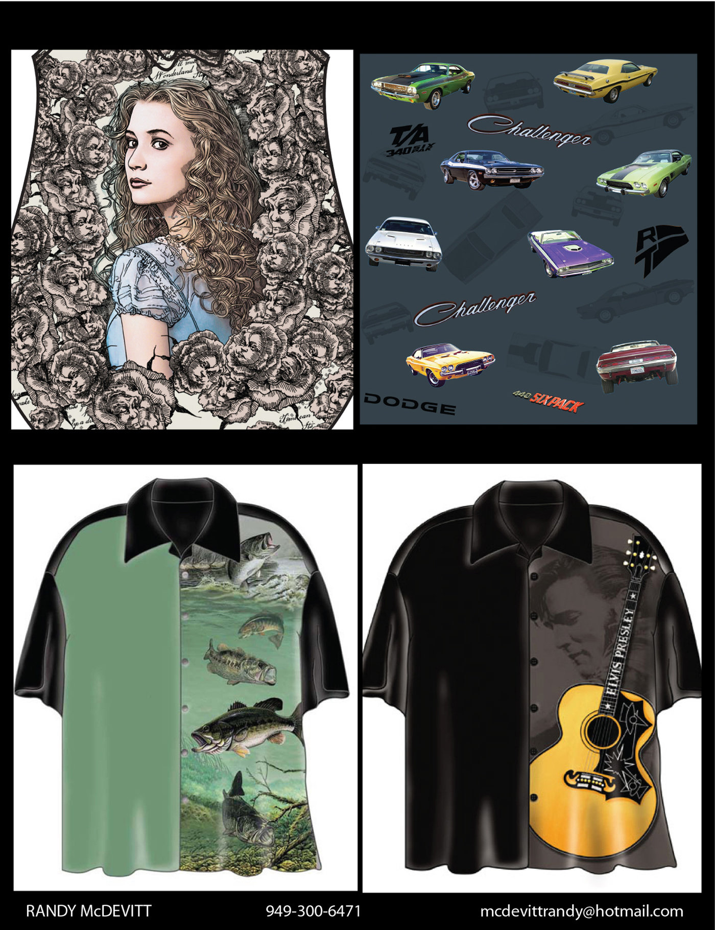 Various Art designs by Randy McDevitt at Coroflot.com