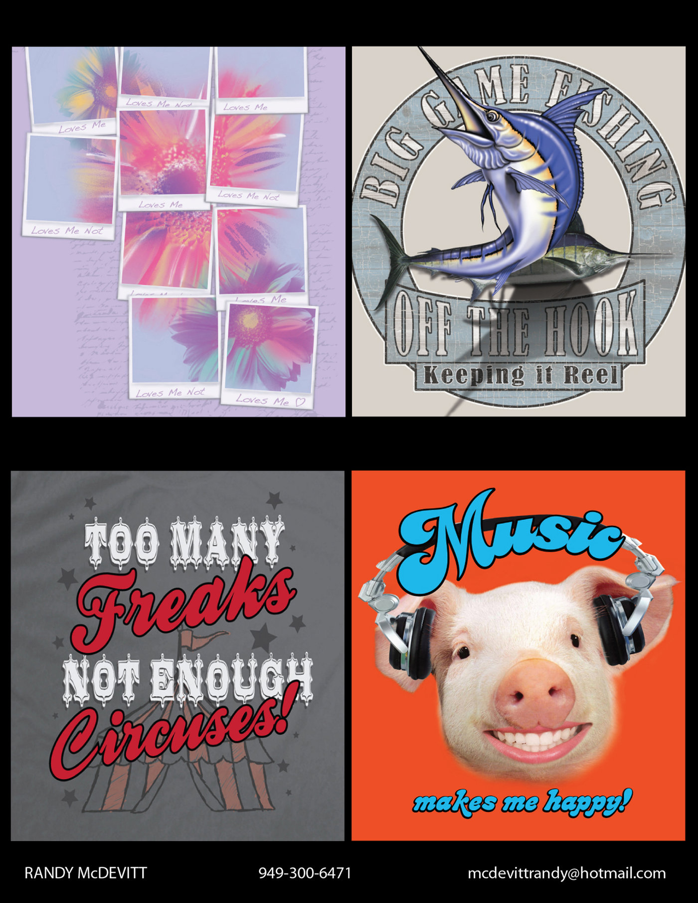 Various Art designs by Randy McDevitt at Coroflot.com