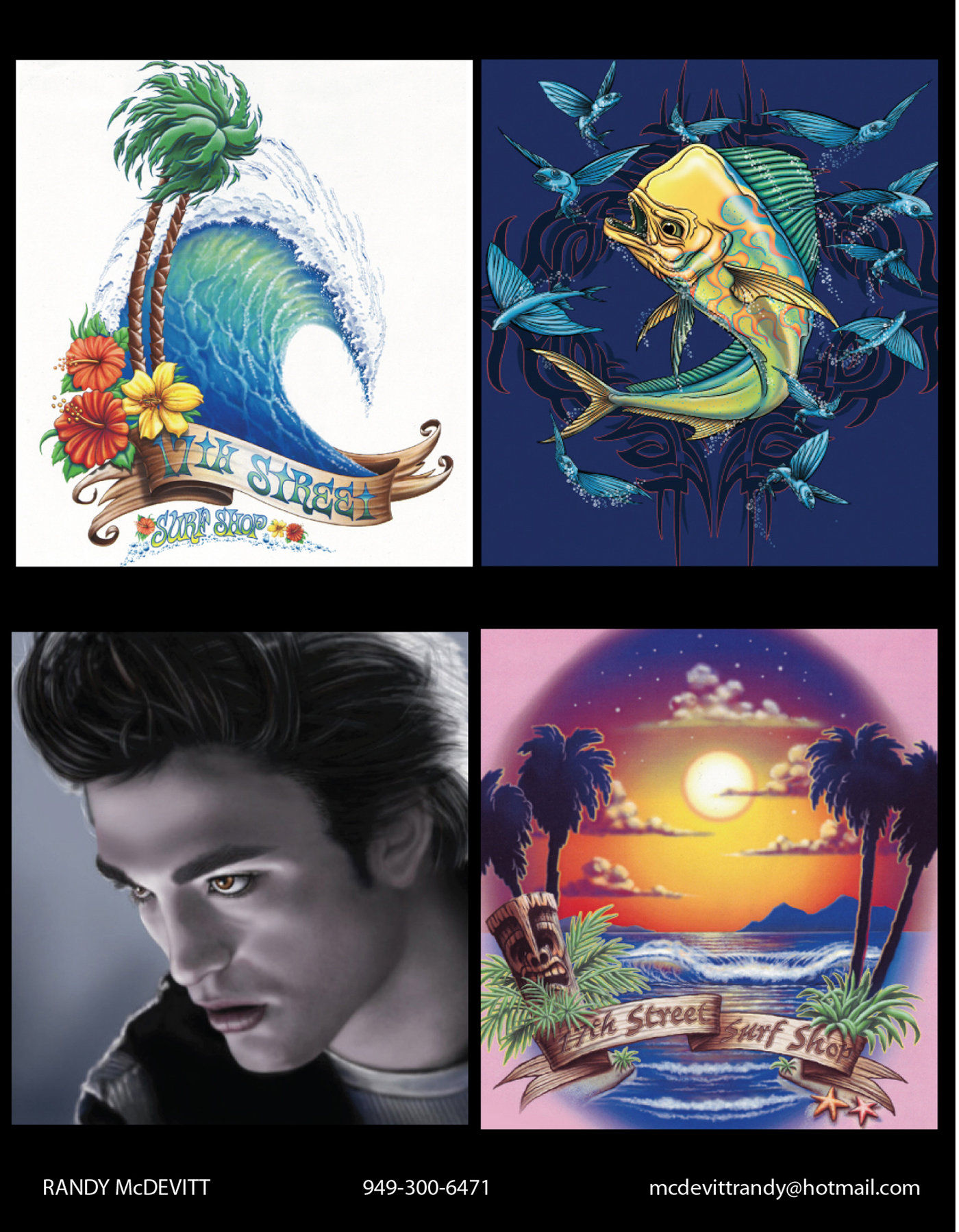 Various Art designs by Randy McDevitt at Coroflot.com