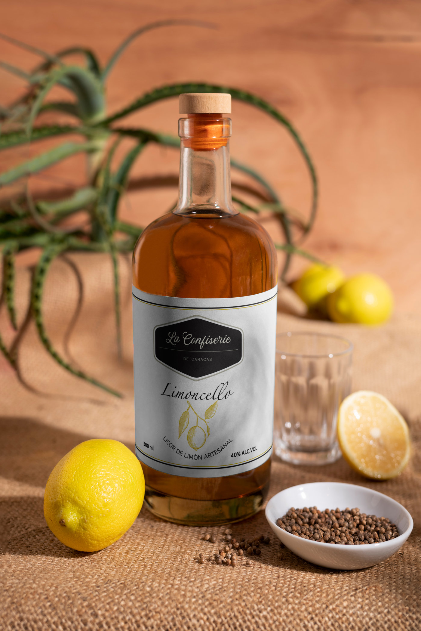 Limoncello label design + illustration by Vanessa Brunicardi at ...