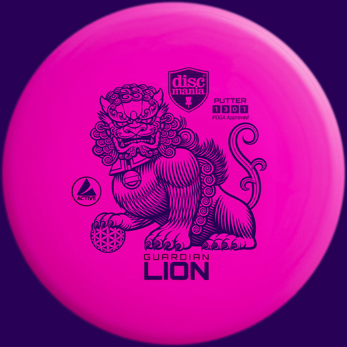 Discmania "Guardian Lion" disc illustration by Matt Curtis at Coroflot.com