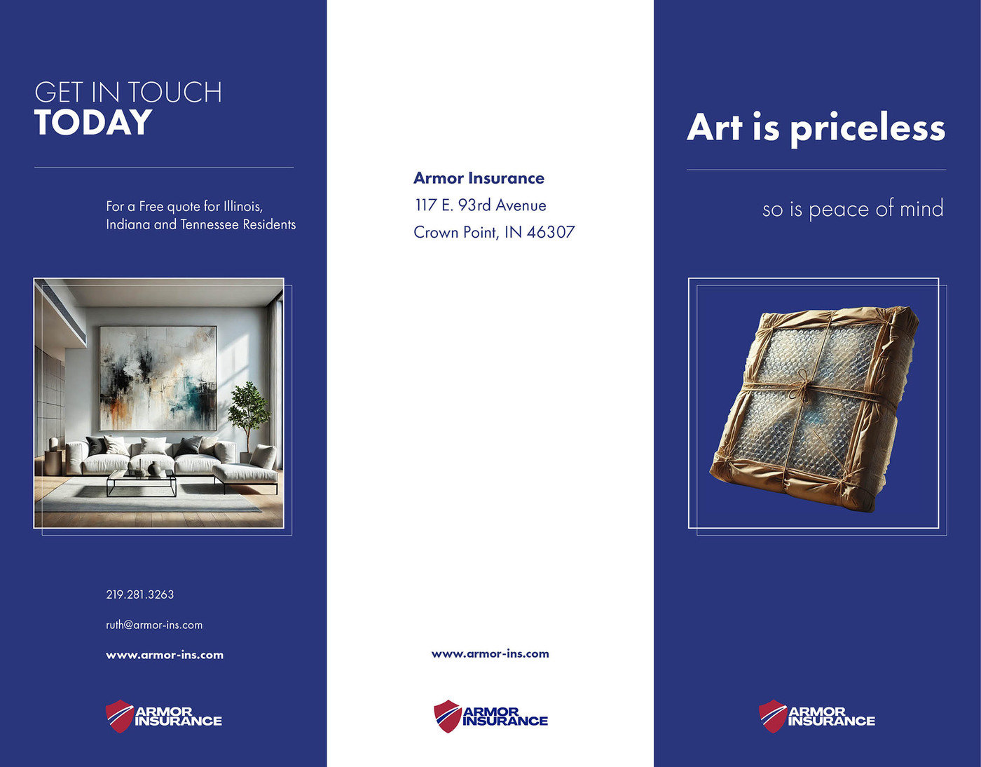 Project: Fine Art Insurance Brochure for Armor Insurance by Nathalie ...