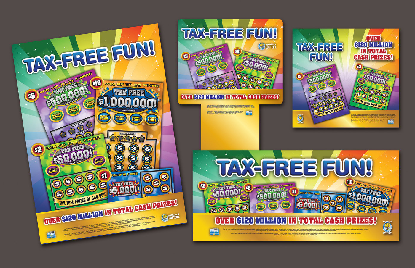 Michigan Lottery Point of Sale Campaign by Brian Sabalinski at Coroflot.com