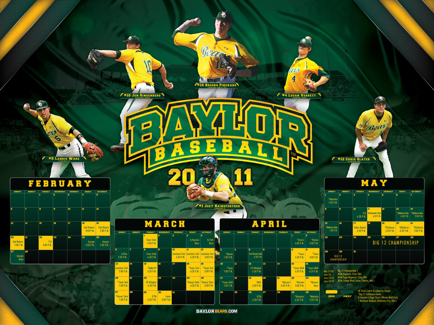 2011 Baylor Baseball by Joseph Villegas at Coroflot.com