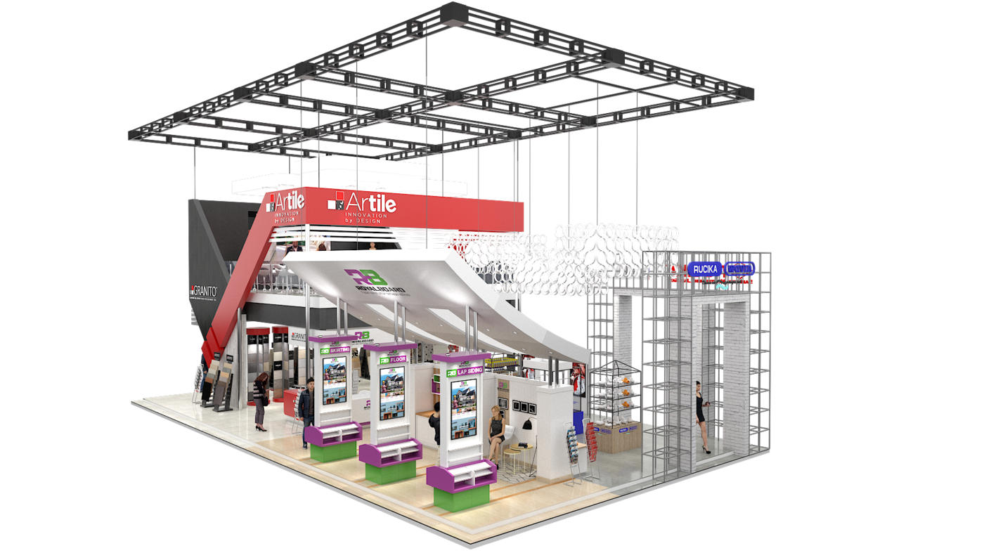 DBC Indobuild Tech 2018 Booth Design by Hendra Susanto at Coroflot.com