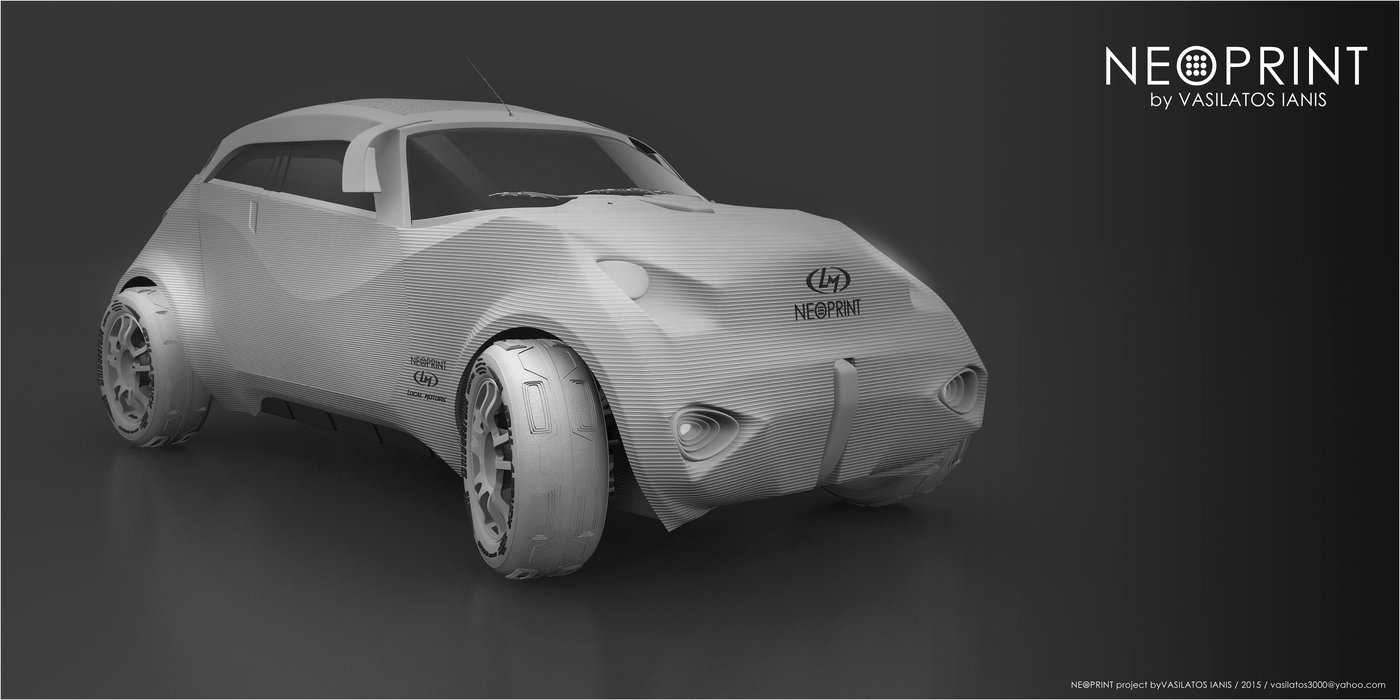 3D Printed street car by vasilatos ianis at Coroflot.com