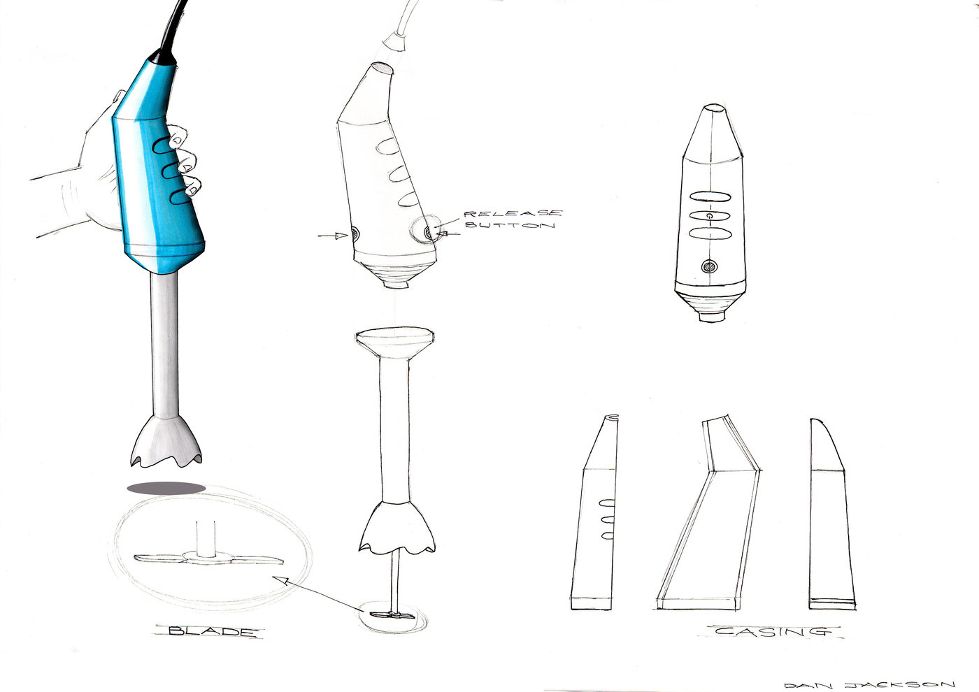 Hand Blender Concept by Dan Jackson at Coroflot.com