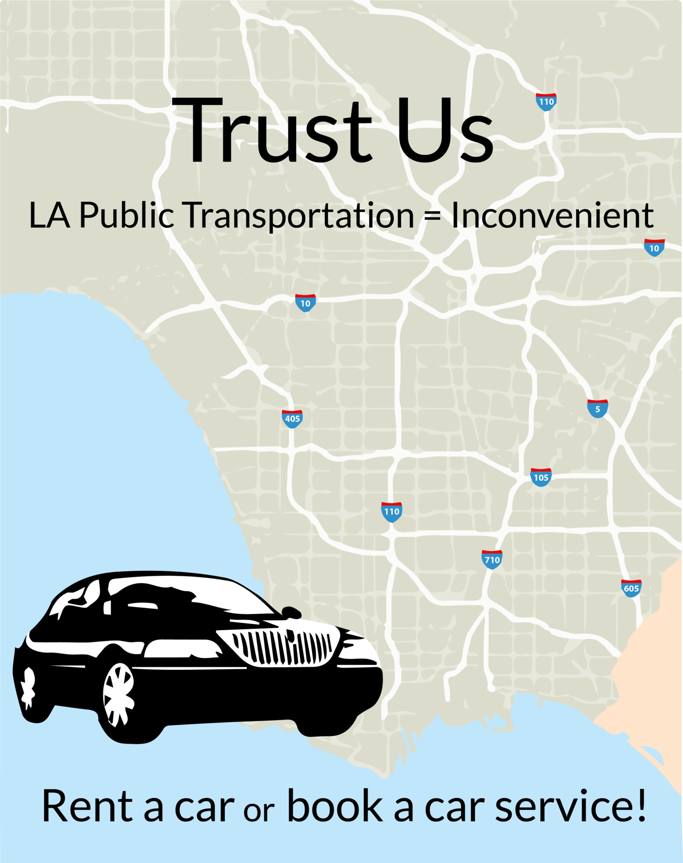 Illustration // LA Transportation Map by Allison Haag at Coroflot.com