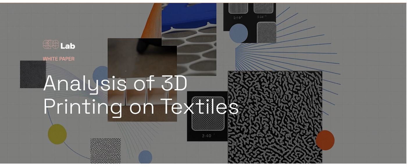 Analysis of 3D Printing on Textile by STEPHANIE HOLTZ at Coroflot.com