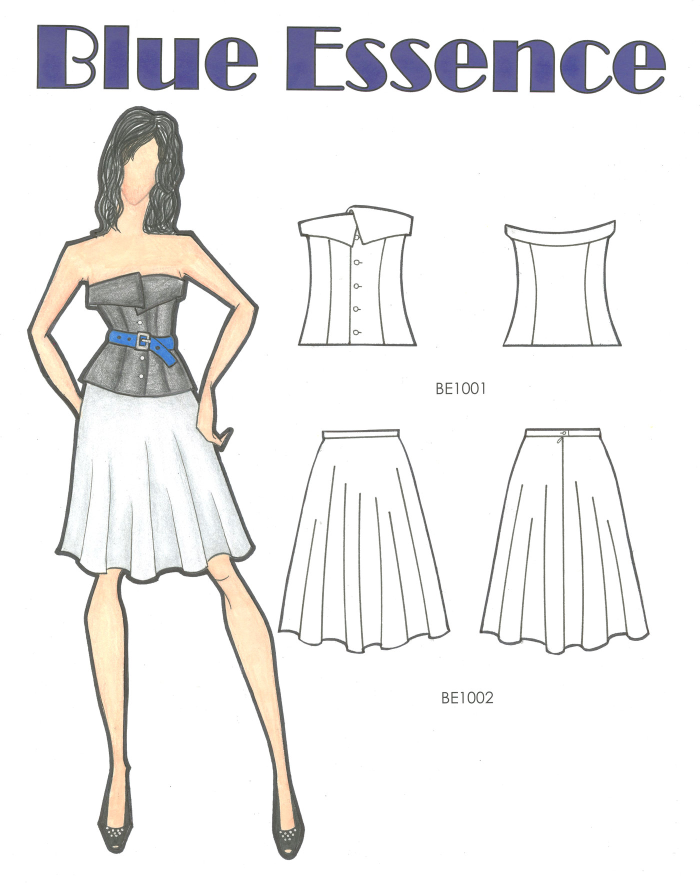 FASHION Technical drawing by Mariana Farinas at Coroflot.com