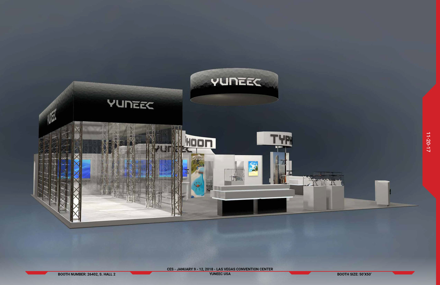 Yuneec display for CES by Shawn Bryant at Coroflot.com