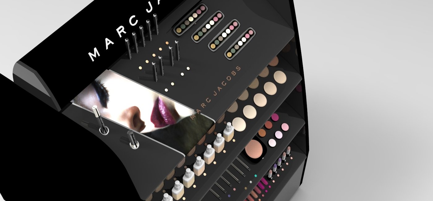 Mark Jacobs Makeup Display by Shawn Bryant at Coroflot.com
