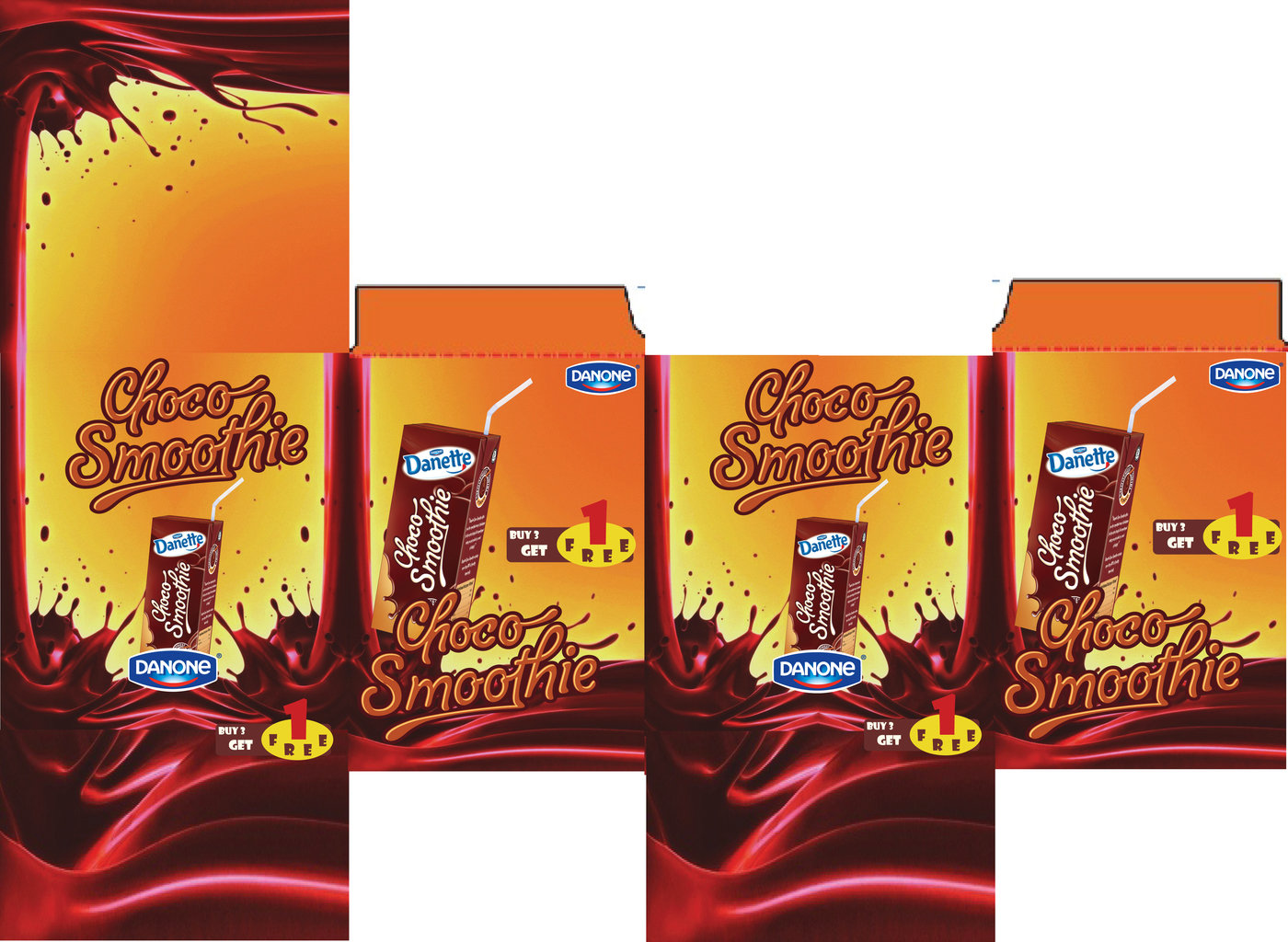 Graphics (Package Design for brand DANONE) by Yaju Koli at Coroflot.com