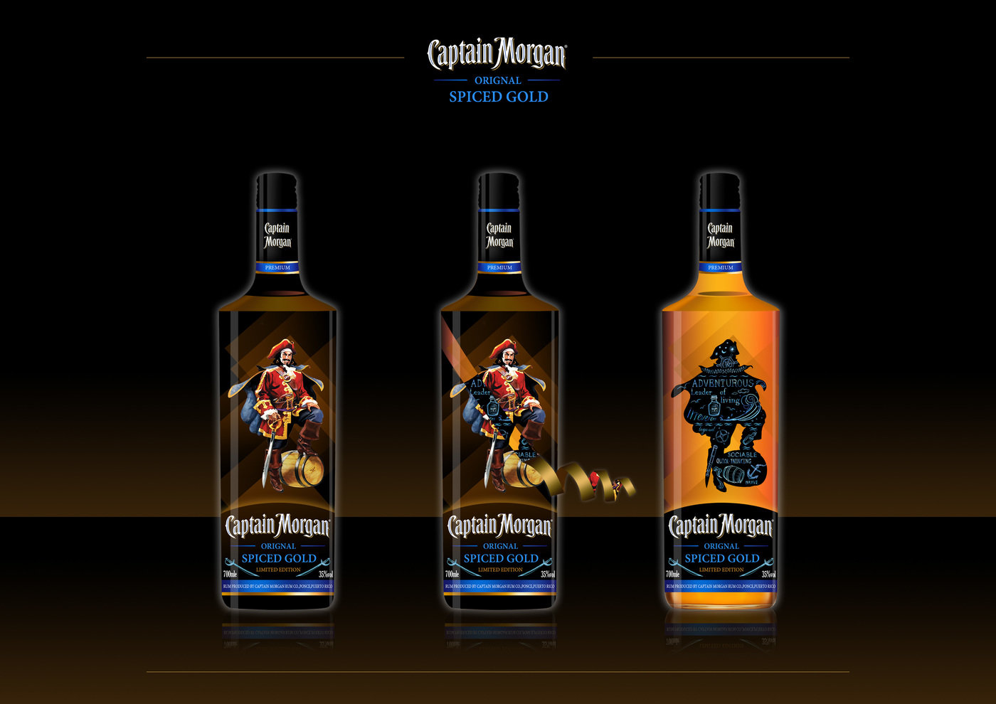 Packaging Captain Morgan et Affiche by Yang WANG at Coroflot.com