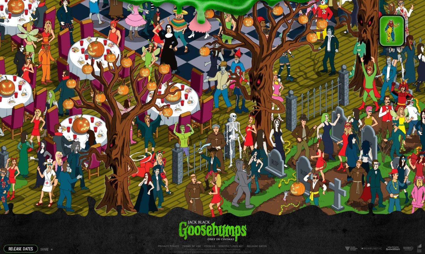 Goosebumps Movie Where's The Creature? Game by Rod Hunt at Coroflot.com