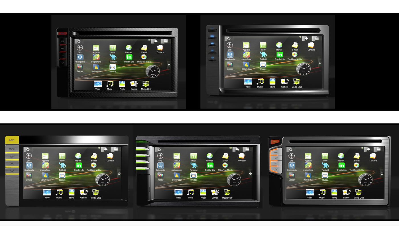 2010-Car AVN System Concept by JUEN BANG LAI at Coroflot.com