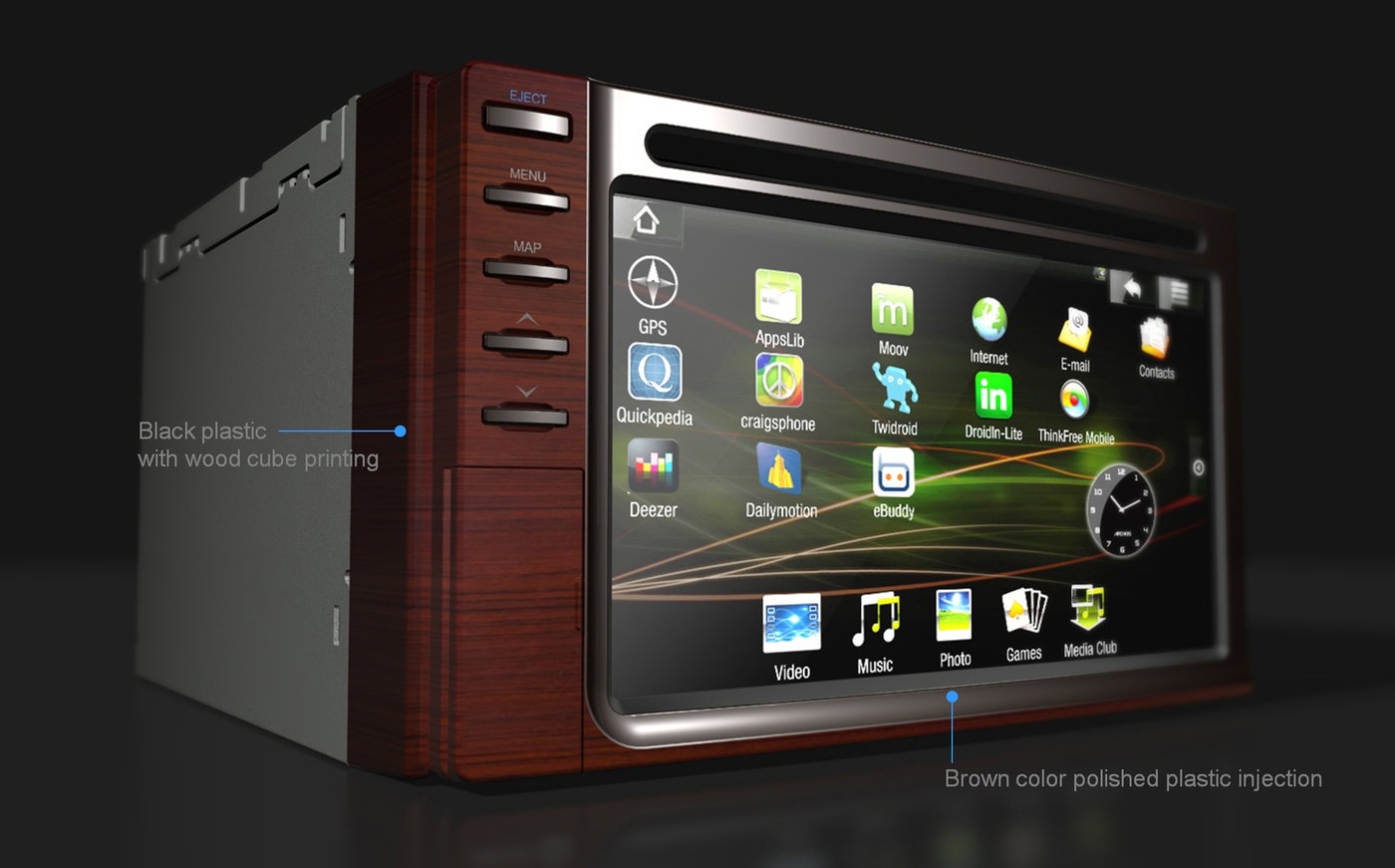 2010-Car AVN System Concept by JUEN BANG LAI at Coroflot.com