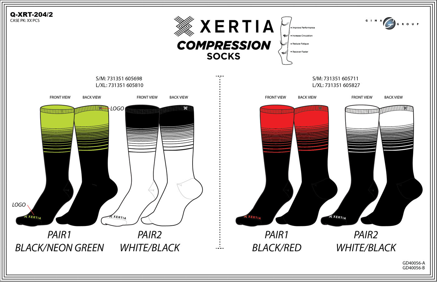 XERTIA Compression Socks by Andy Febus at Coroflot.com