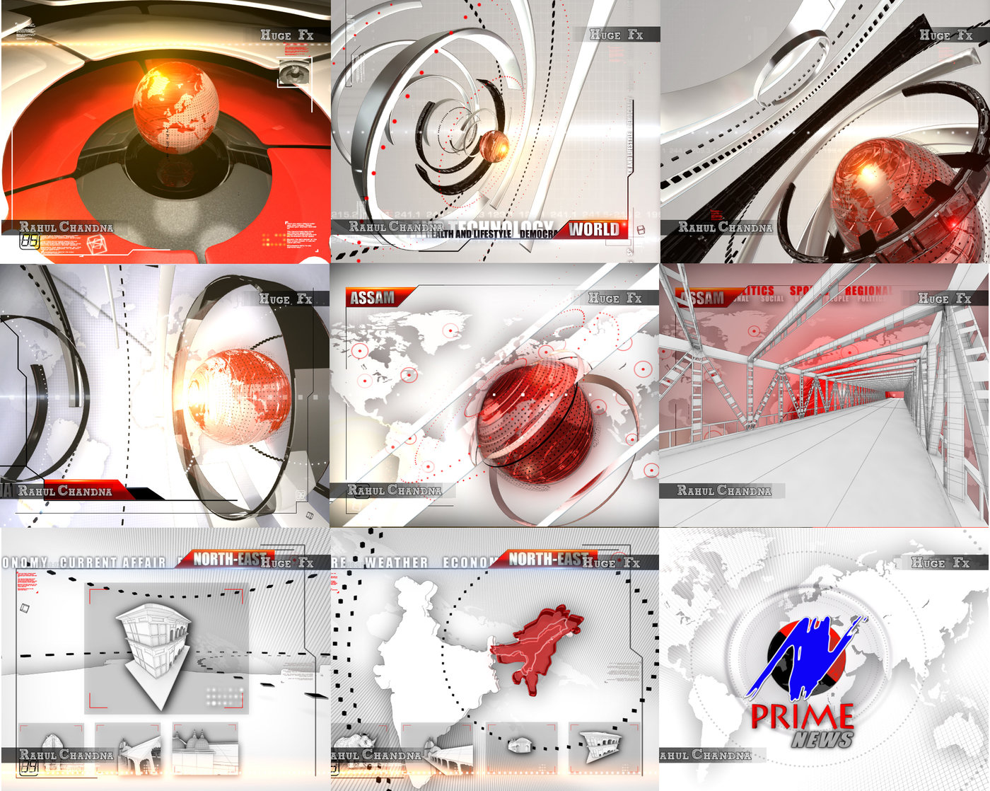 Channel Id & Packaging (Prime News) by rahul chandna at Coroflot.com
