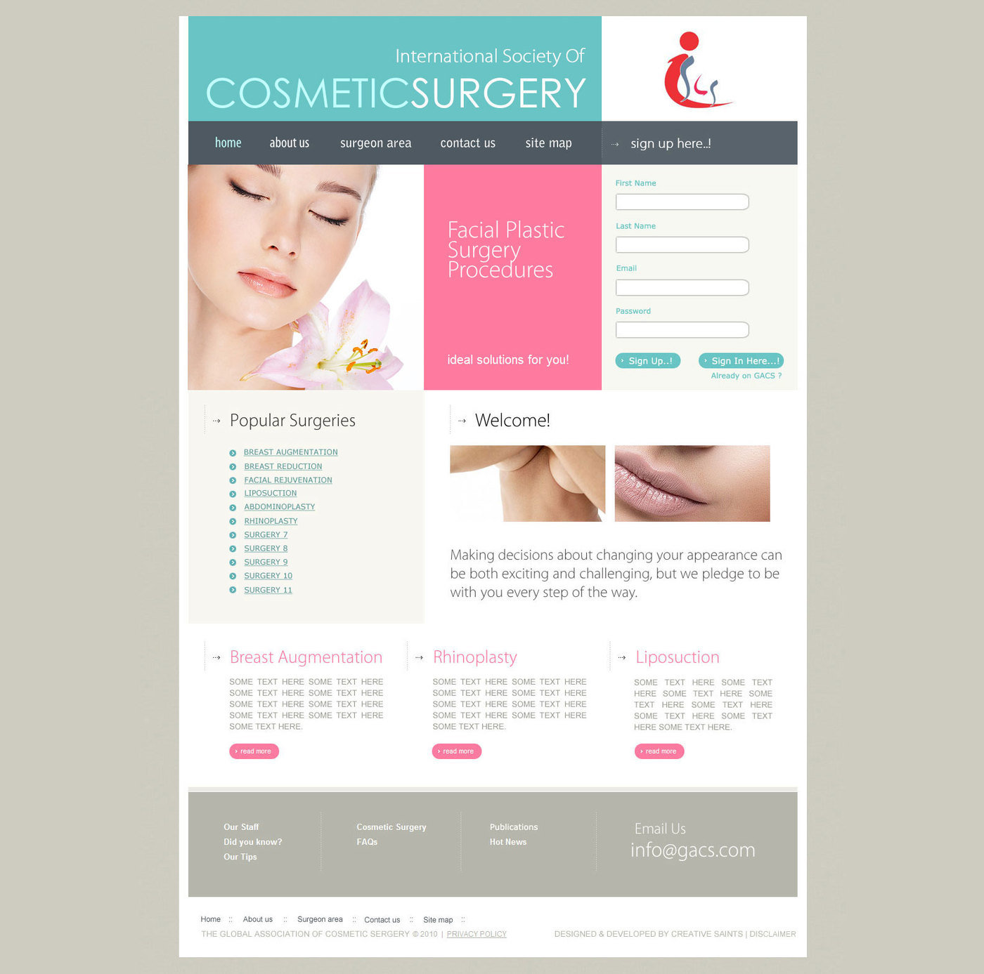 Website Templates Design by Sonali GL at Coroflot.com