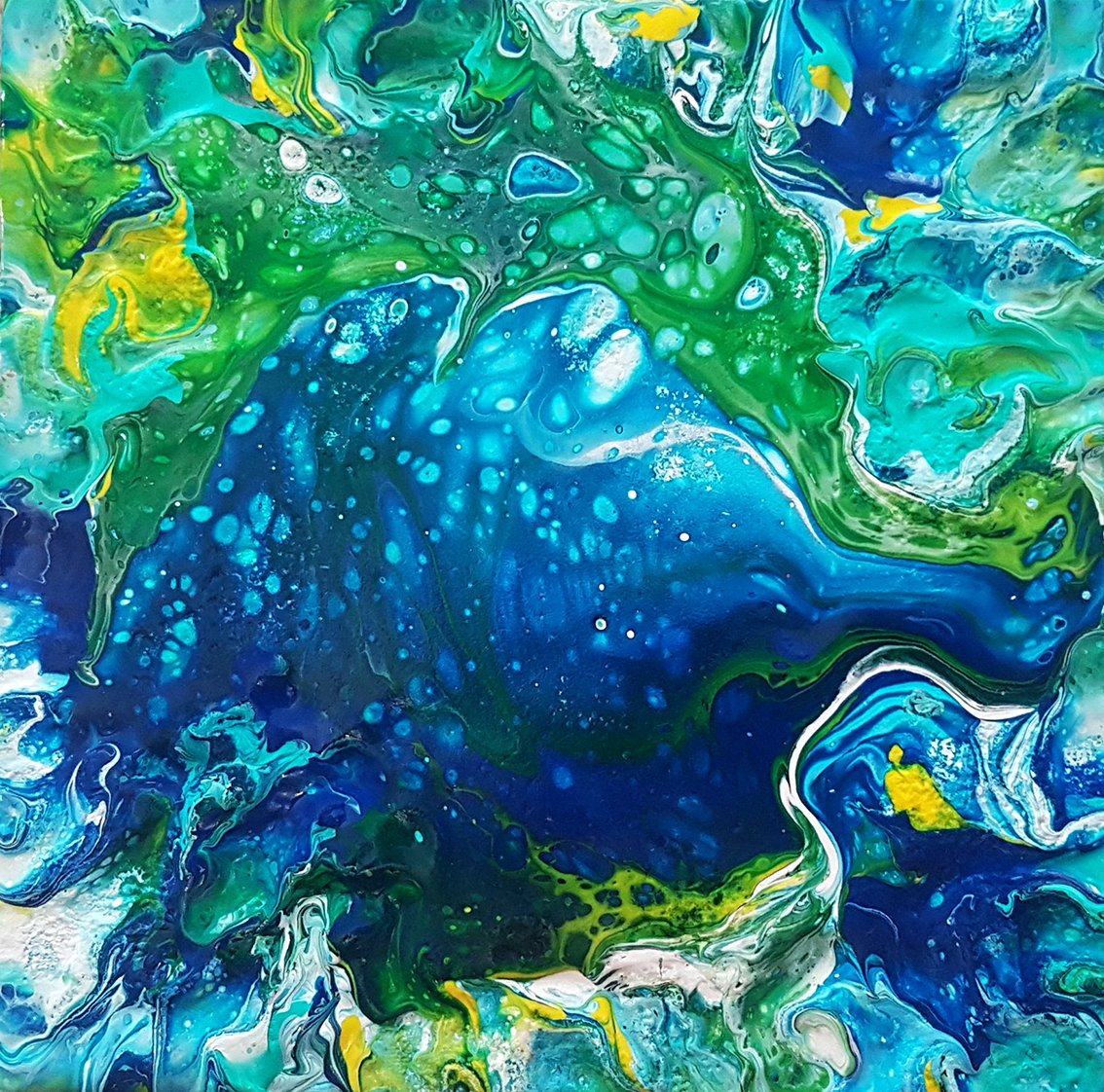 fluid abstract paintings by Karineh Zohrabi at Coroflot.com
