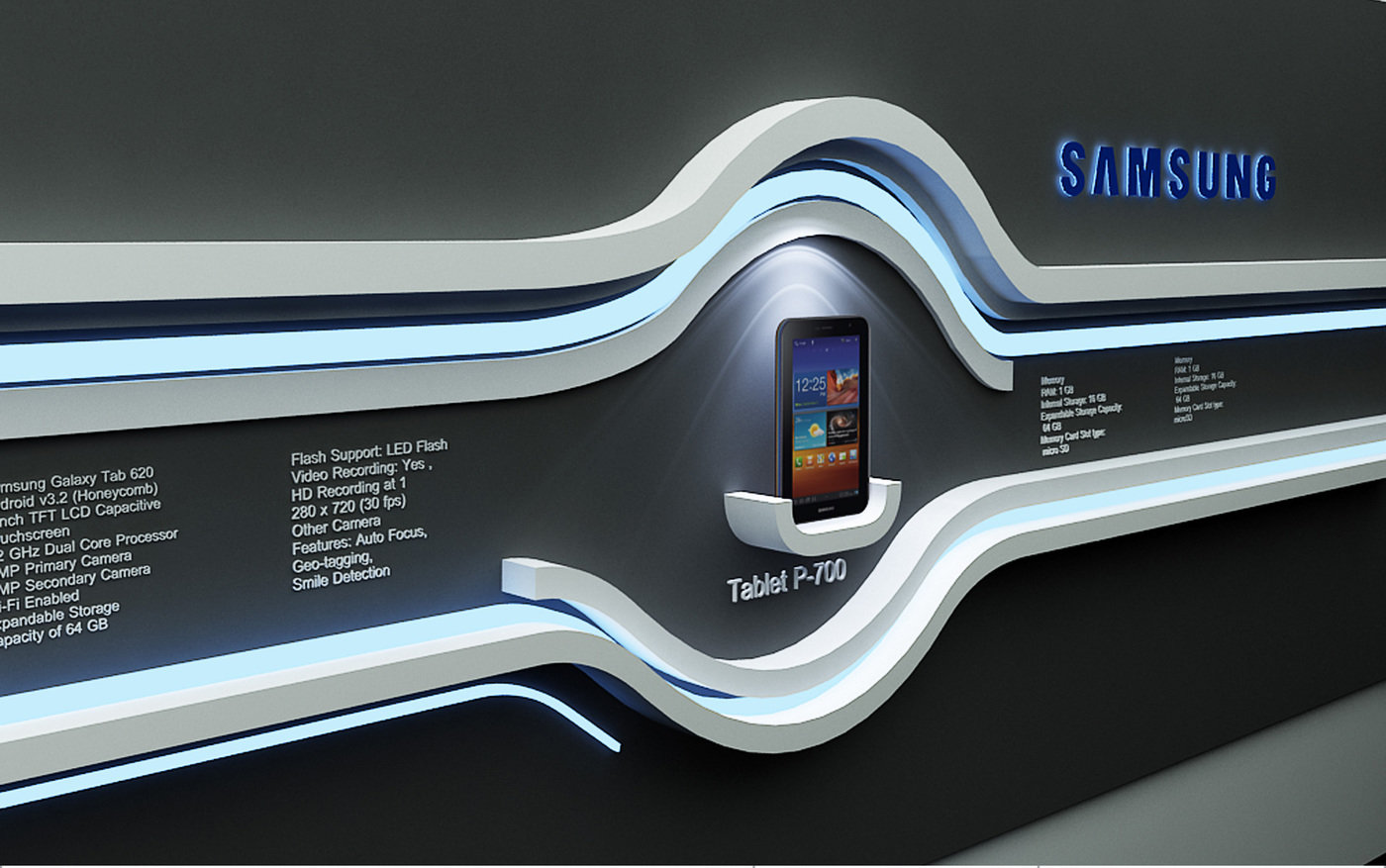 samsung galaxy displays by Ila Saini at Coroflot.com