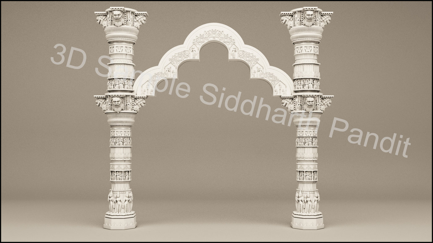 Temple Theme Pillar by Siddharth Pandit at Coroflot.com