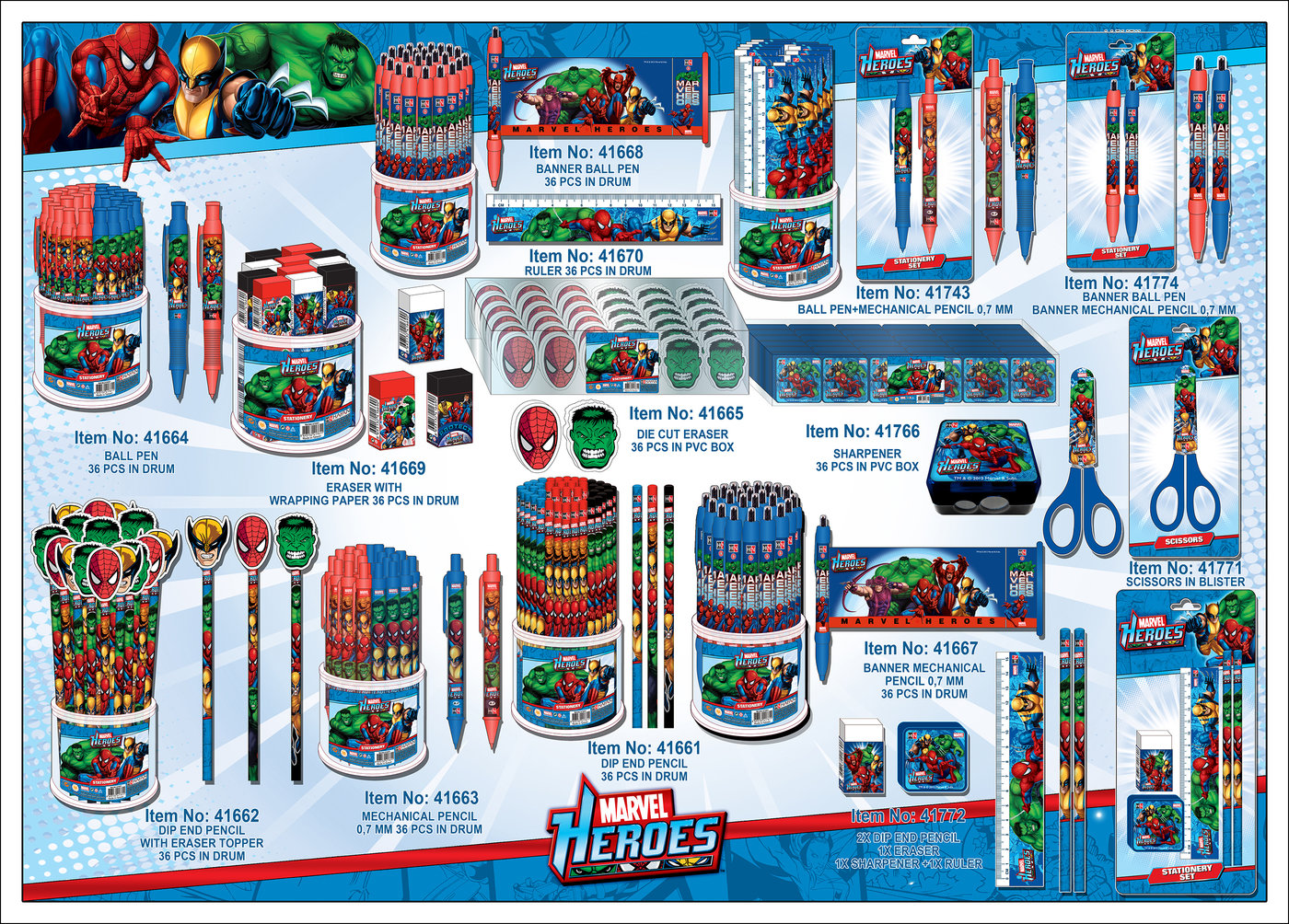 Marvel Heroes Stationery by ismail parlak at Coroflot.com