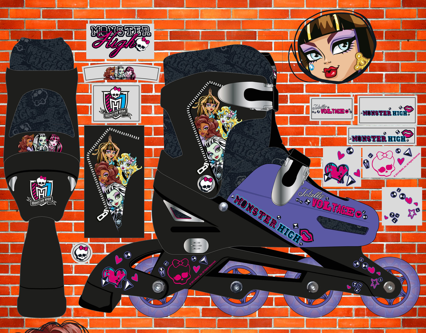 Monster High - Inline Skates - MATTEL by ismail parlak at Coroflot.com