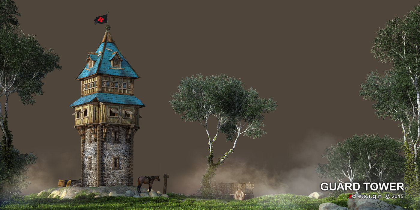 GUARD TOWER - Epic Medieval by zernan suarez at Coroflot.com