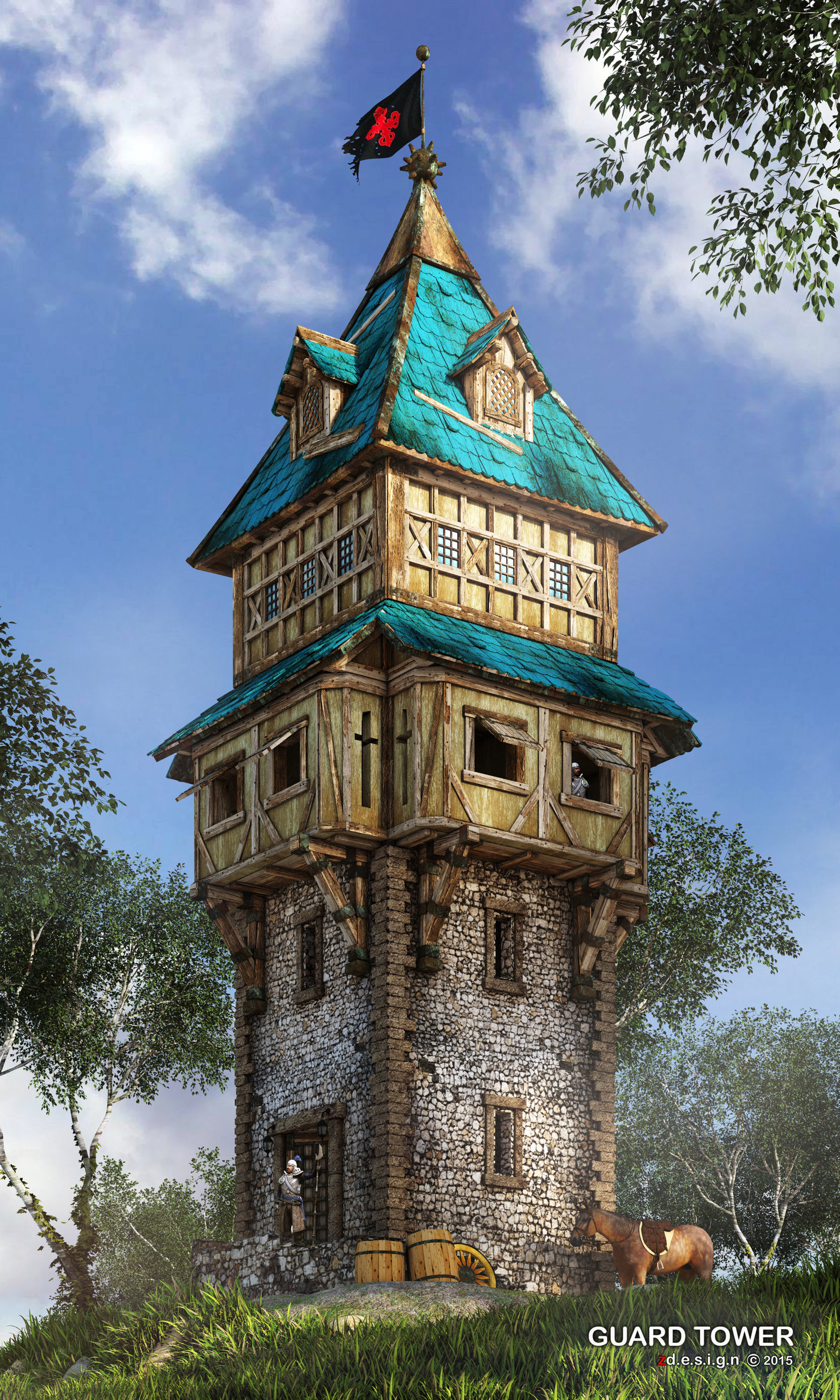 GUARD TOWER - Epic Medieval by zernan suarez at Coroflot.com